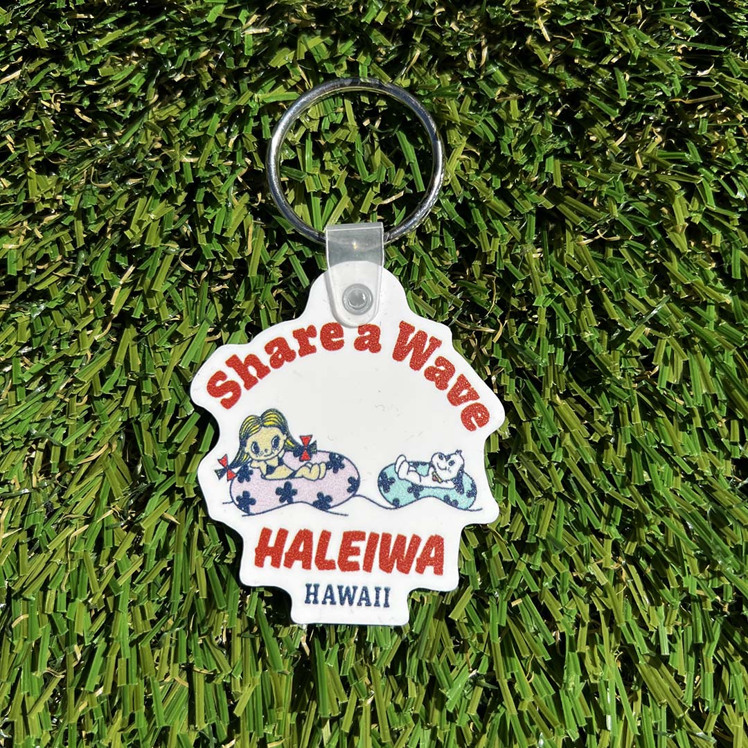 Share a Wave Shape Keychain – Happy Haleiwa Hawaii